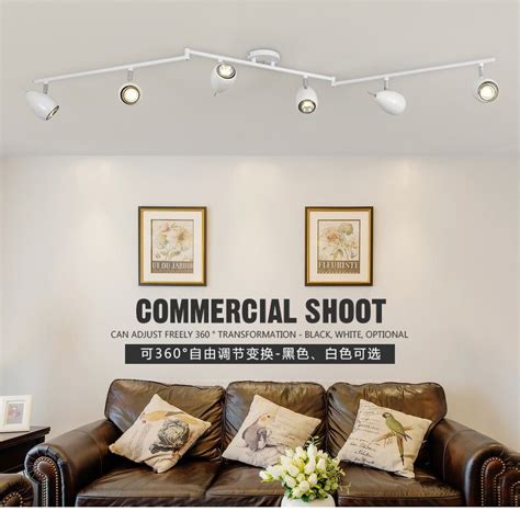 Современный простой вращающийся светодиодный потолочный светильник блестящий металлический