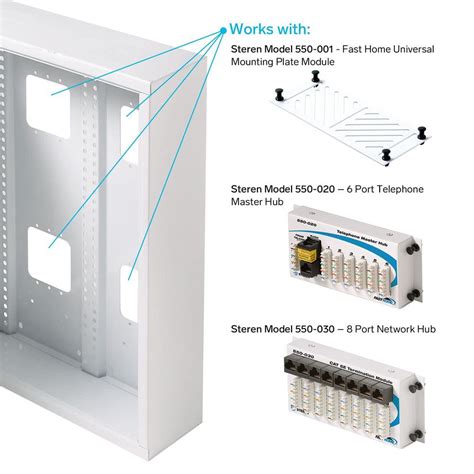 Steren Structured Media Enclosure Accessories Structured Wiring
