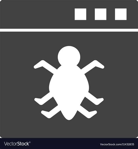 Bug In Application Royalty Free Vector Image VectorStock