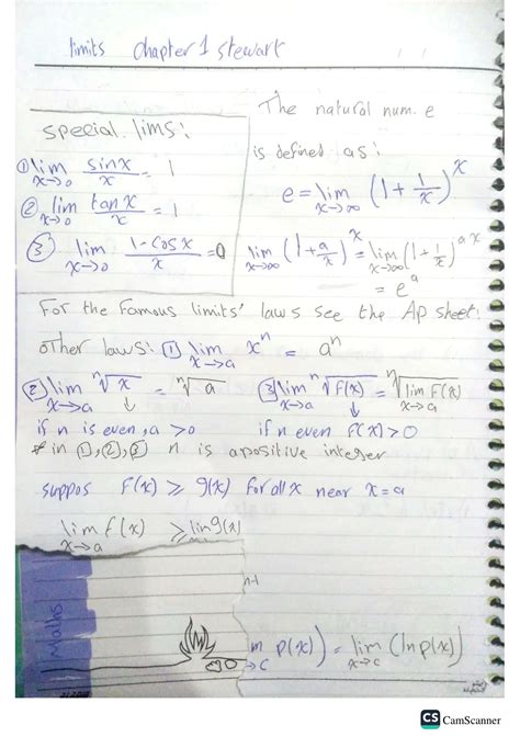 Calculus 1 Brief Summary Of Limits And Series Math111 Stuvia Us