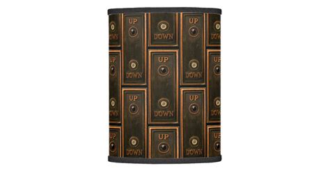 Vintage Elevator Button Plate Metal Brass Antique Lamp Shade Zazzle