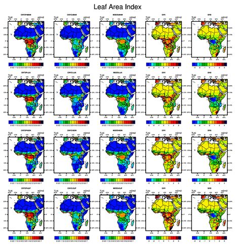 29 Averaged Leaf Area Index Lai Over The Period 1998 2010 In M2m2