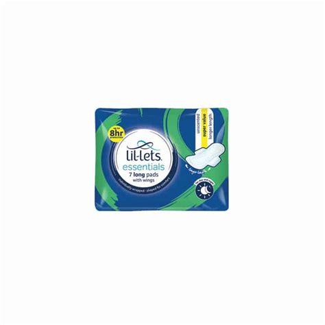 Lil Lets Essential Long Unscented Pads 7s A5 Cash And Carry