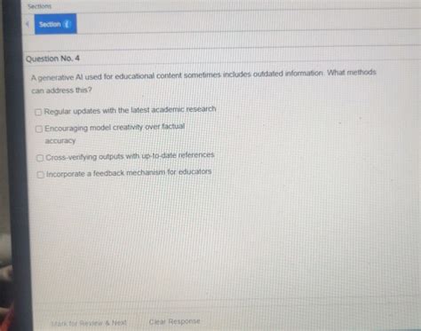 Sections Section I Question No A Generative StudyX