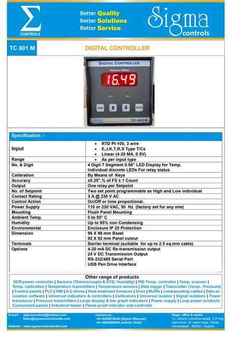 Digital Temperature Indicator Controller At ₹ 800 Piece Digital Temperature Controller In