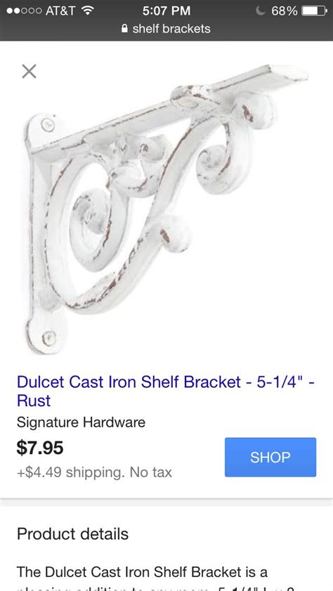 Use Old Shelf Brackets To Decorate Area Above Sink