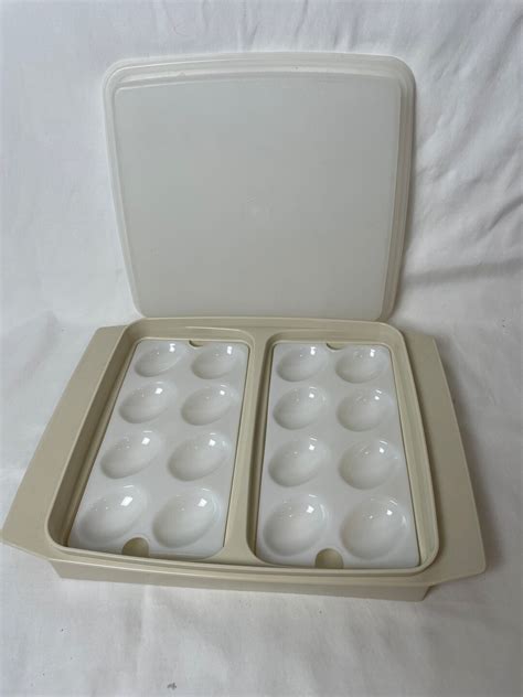 Vintage Tupperware Deviled Egg Container With Lid Etsy