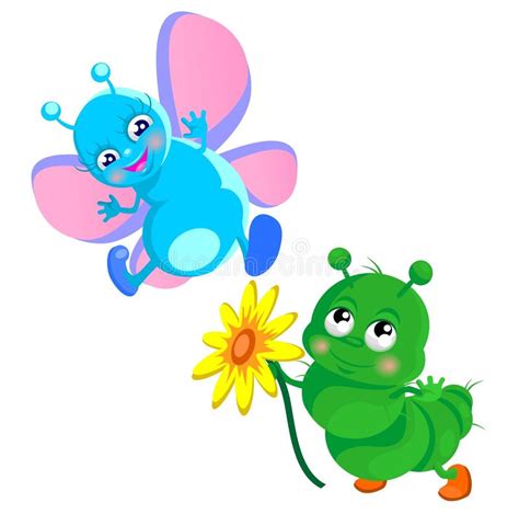 Caterpillar Butterfly Clipart