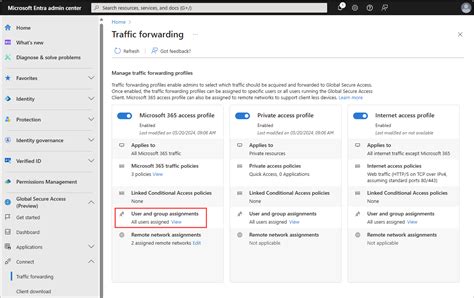 Assign Users And Groups To Traffic Forwarding Profiles Global Secure Access Microsoft Learn
