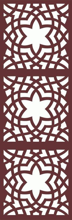 Laser Cut Decor Seamless Floral Grill Panel Download Free Vector Free
