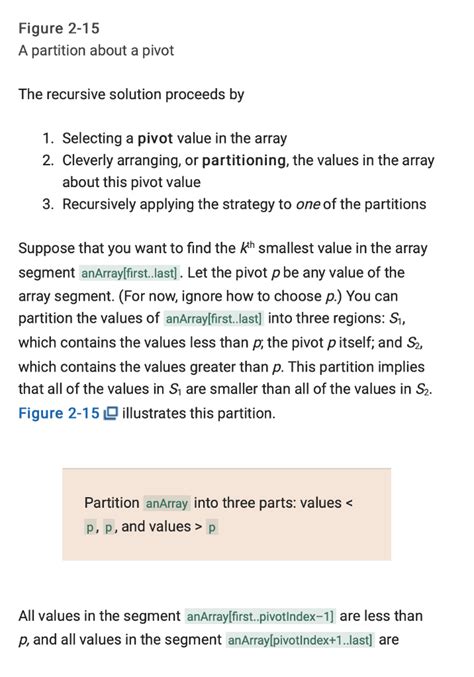 Solved Partitioning An Array Ksmall Part 1 This Problem