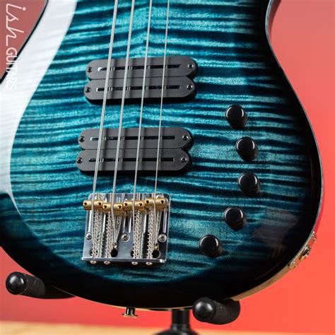 Prs Grainger 4 String Bass 10 Top Cobalt Smokeburst Ish Guitars