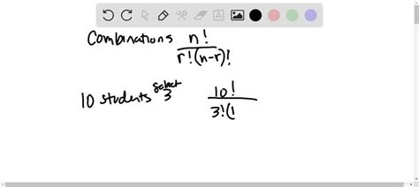 Solved Differentiating Permutation And Combination Grade 10 Practice
