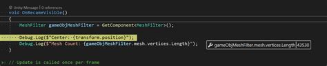 Unity GameObject Mesh Vertices Array Is Empty Game Development Stack Exchange
