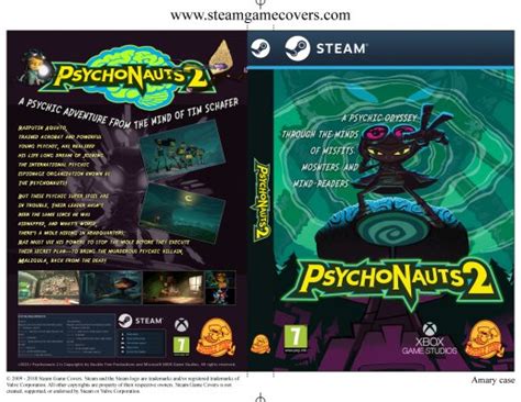 Steam Game Covers Psychonauts 2 Box Art