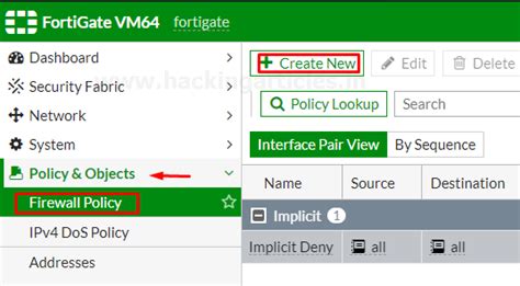 Implementation Of Firewall Policies Fortigate Part 1 Hacking Articles