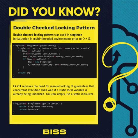 Double Checked Locking Pattern Biss
