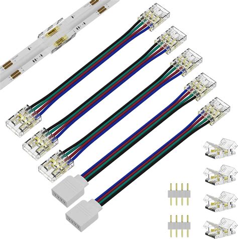 PAUTIX RGB COB LED Strip Connector Set Included Pin Connector