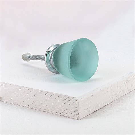 G Decor Sienna Flute Frosted Matt Glass Pull Knobs Etsy