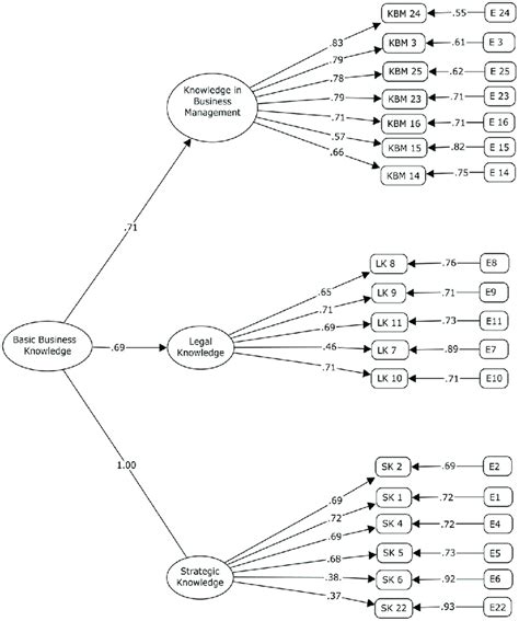 Second Order Confirmatory Factor Analysis Factor Loadings Construct