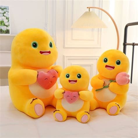 Jual Boneka Naga Susu Nailong Plushie Boneka Nailong Love Dino Kuning Boneka Doll Kuning Lucu