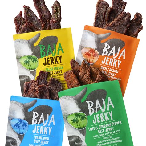 Baja Beef Jerky Sampler Pack Gluten Free Craft Jerky With 10g Protein