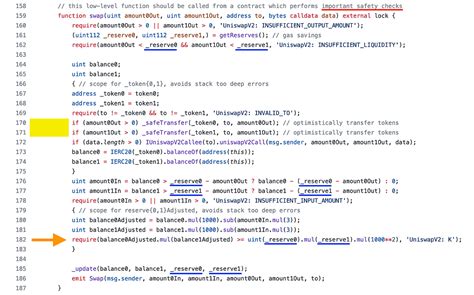 breaking down the uniswap v2 swap function