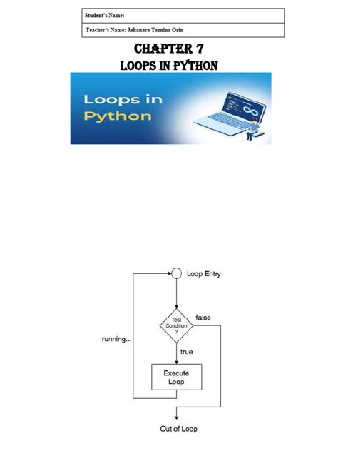 Loop In Python 3 Pdf Control Flow Computer Science