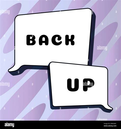 Conceptual Caption Backup Business Concept Process That Protects Important Information From