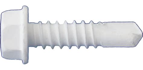 Daggerz 8 X 12 Hex Washer Head White Self Drill Screws 10000 Qty