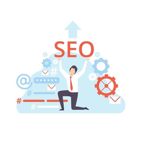 Premium Vector Businessman Working On Seo Optimization Digital