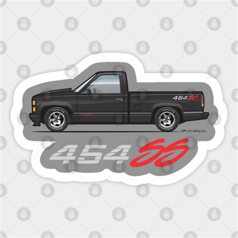 Black Truck 454 Ss Sticker Teepublic