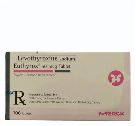50mcg Euthyrox Levothyroxine Sodium Tablets At ₹ 75 Bottle Levothyroxine Sodium Tablets Usp In
