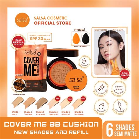 Jual As Salsa Cover Me Bb Cushion Semi Matte Bedak Basah Foundation Salsa Refill Refil Bpom