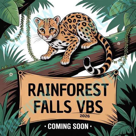 Rainforest Falls Vbs 2026 Promo Graphics Bundle 12 Vacation Bible