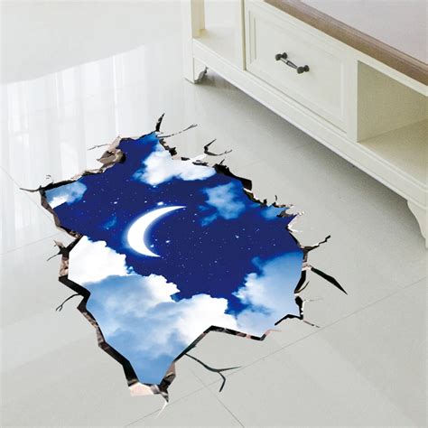 [shijuehezi] ночное звездное небо 3d потолочные наклейки Diy виниловые наклейки для пола для