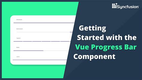 Getting Started With The Vue Progress Bar Component Youtube
