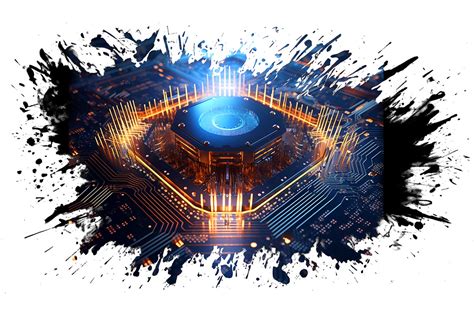 Modern Microchip Technology Artwork Just Cool Stock Imagery