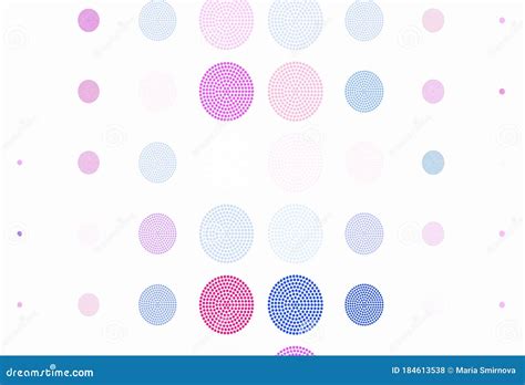 Light Pink Vector Layout With Circle Shapes Stock Vector Illustration Of Dotted Pink 184613538