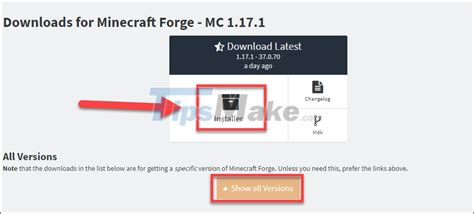 steps to download and install forge to use mods in minecraft
