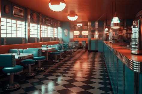 复古风格的餐厅高清图片下载 正版图片600166515 摄图网