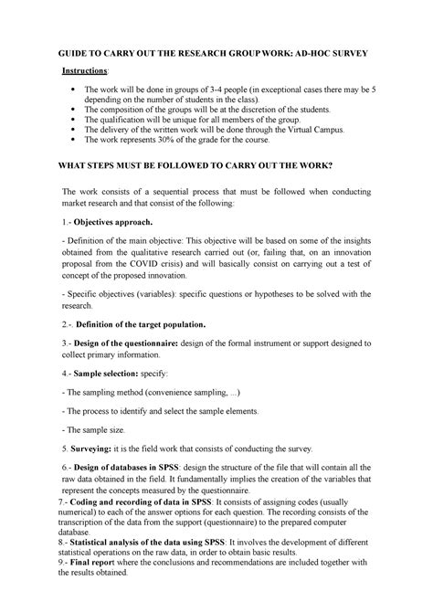 Group Assignment En Ingles 2021 2022 Guide To Carry Out The Research