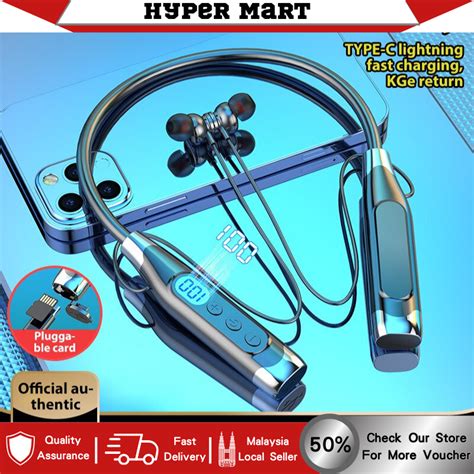 Long Endurance Bluetooth Headphone Bass Original Wireless Headphone With Mic Stereo Neckband