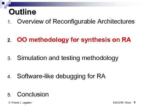 Software Engineering Methodology For Reconfigurable Platforms Damien Picard