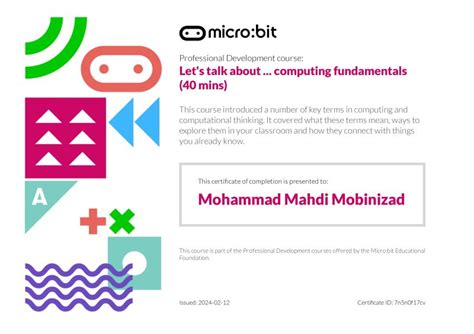 Mohammad Mahdi Mobinizad On Linkedin Physicalcomputing Microbit Cpd