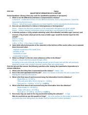 SEPARATION OF A MIXTURE Docx CHM Name QUANTITATIVE SEPARATION OF A MIXTURE Prelab