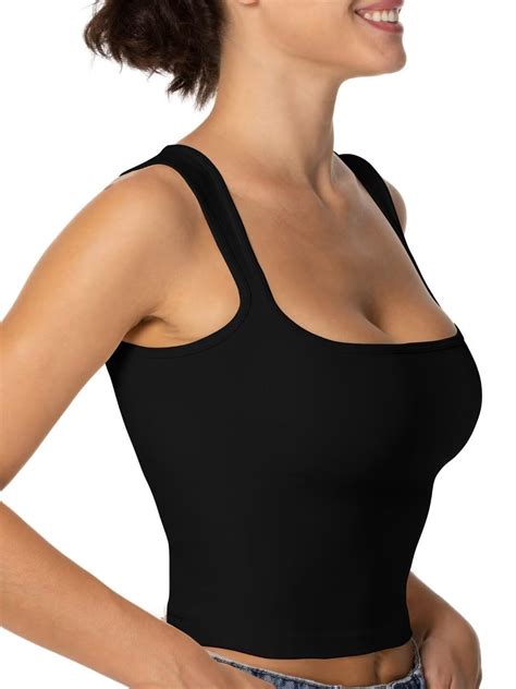 Sunzel Square Neck Tank Tops For Women Sexy Going Out Top Crop Camis