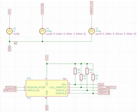 Simulation Of The Throttle Position Switch TPS D Jetronic