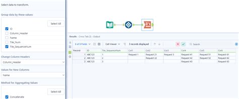 solved how to convert data from vertical to horizontal alteryx community