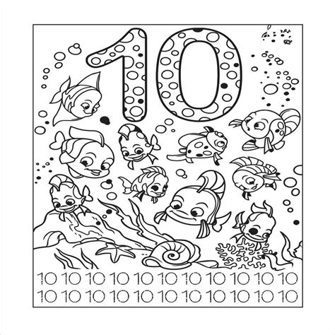 Kindergarten Number Coloring Pages Free Printable Color By Number